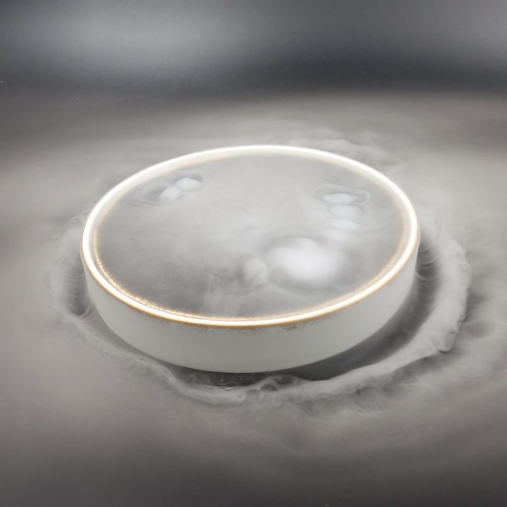 22cm Gold Rim Dry Ice Dish – Dry Ice Express