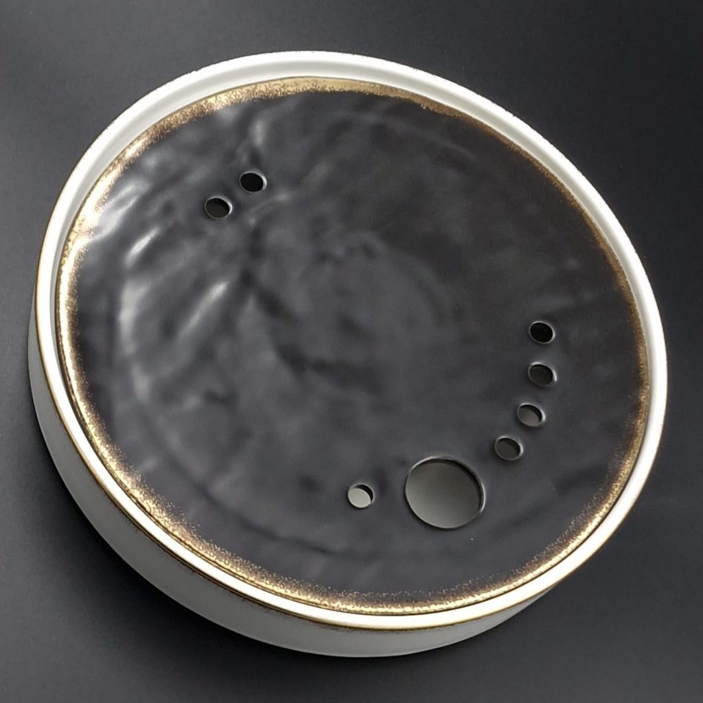 22cm Gold Rim Dry Ice Dish – Dry Ice Express